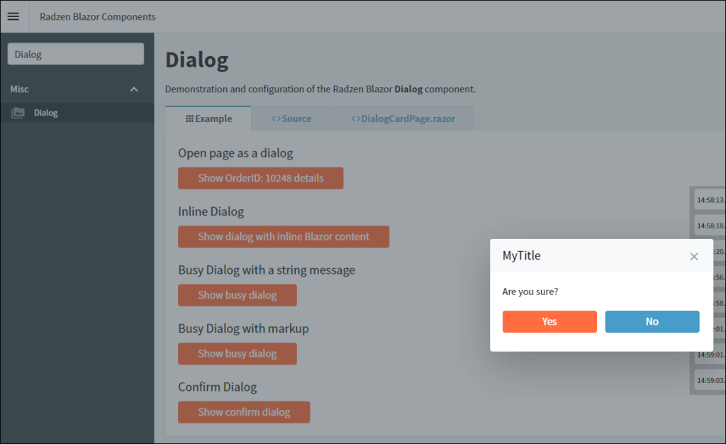 【Blazor】Radzen.Blazorでメッセージボックスを共通化